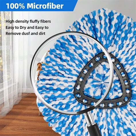 4 Packs Mop Replace Head Compatible With O Cedar Easywring 1 Tank