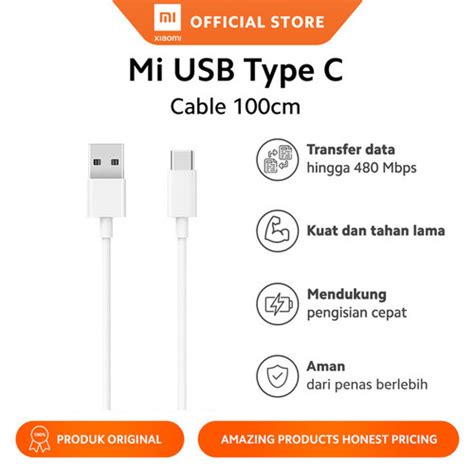 Jual Xiaomi Official Mi USB C Cable M Kab Tangerang Xiaomi Indonesia Tokopedia