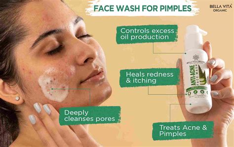 Face Wash For Pimples Best Acne Face Wash I Bella Vita Organic