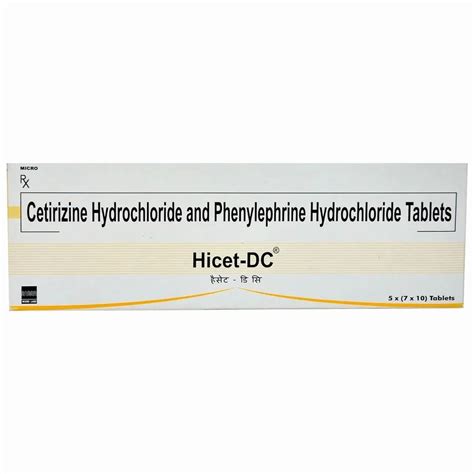 Hicet Dc Tablet For Clinic Packaging Size 1 10 Tablets At Best Price