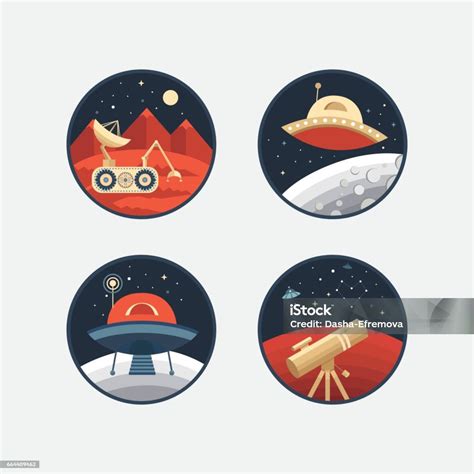 空間的圖示集向量圖形及更多光圖片 光 圖示 平面設計 Istock