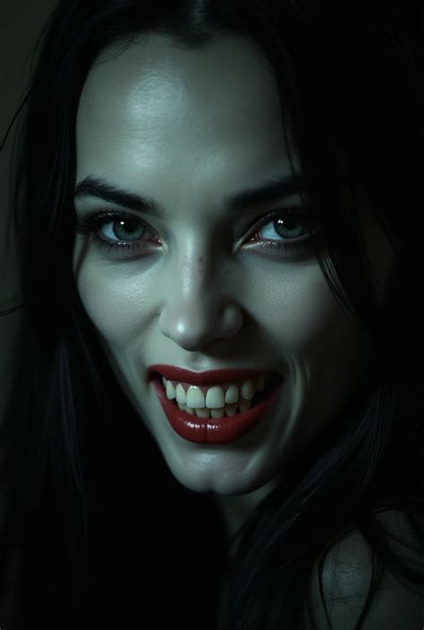 The Vampire's Smile - SeaArt AI