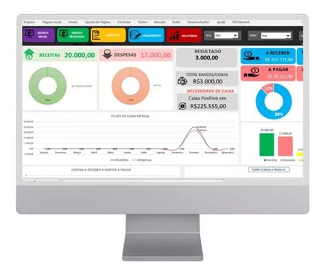 Planilha Controle Financeiro Empresarial Vba Excel Bonus MercadoLivre