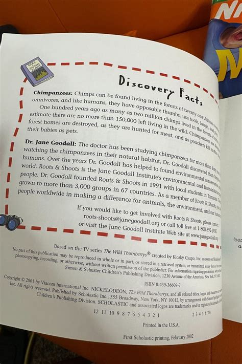 2001 The Wild Thornberrys The Trouble With Darwin Book Nostalchicks