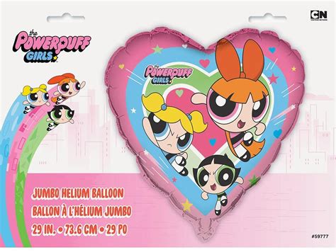29 Giant Foil Heart Shaped Powerpuff Girls Balloon By Jack1set2 On