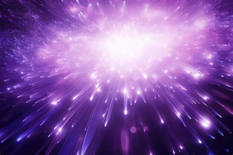 Premium Photo Abstract Glowing Purple Light Effect With Sparkling Rays