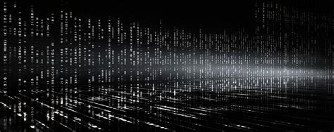 premium photo silver binary code on dark creating an atmosphere of