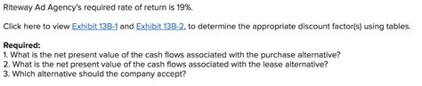 solved problem 13 25 net present value analysis of a lease