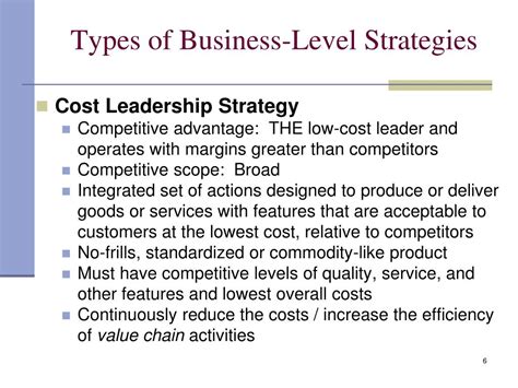 PPT Chapter Business Level Strategy PowerPoint Presentation Free Download ID