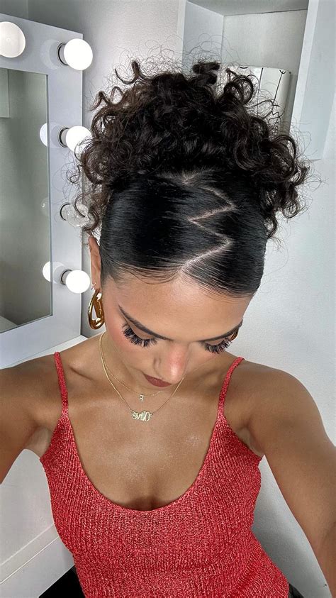 Olivia Calabio Scanu 🧡 On Instagram Saw This Zig Zag Bun On Pinterest And Had To Try It Out ️