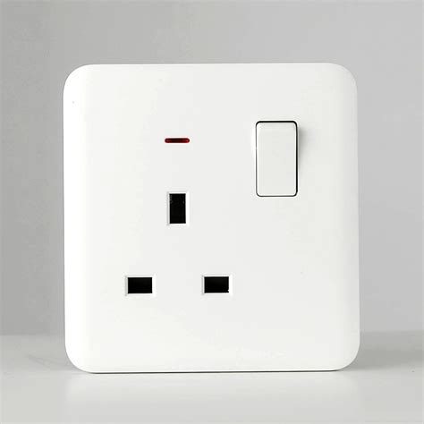 Uk Electrical Single 13a Switched Socket Wall Socket With Led Indicator Electrical Wall Socket