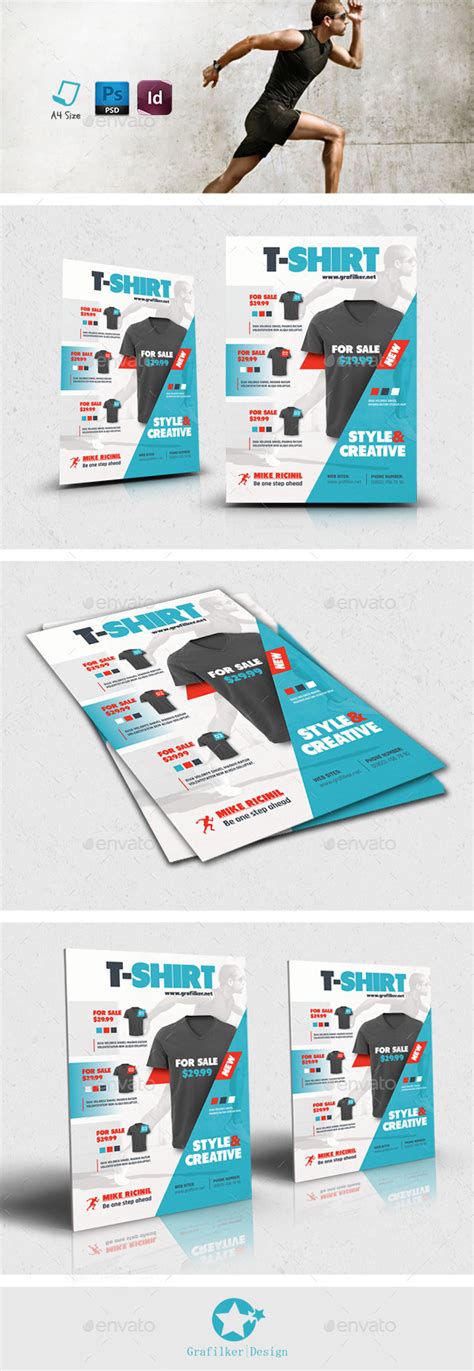 T Shirt Flyer Templates By Grafilker02 Graphicriver