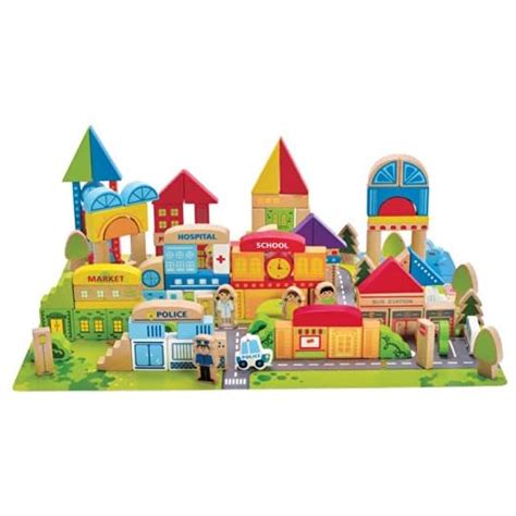 Hape City Building Blocks With Playscape Amazon Exclusive Epic
