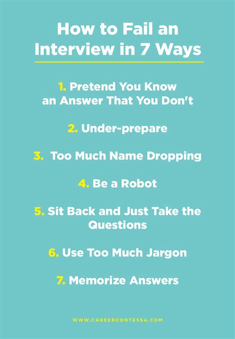 How To Fail An Interview In 7 Ways Career Contessa