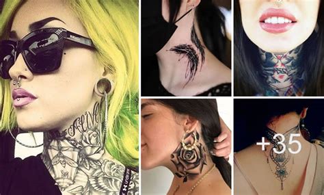 35 Ideas De Tatuajes En Cuello Para Mujeres