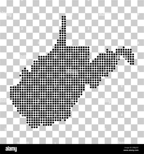 West Virginia Map Shape United States Of America Flat Concept Icon