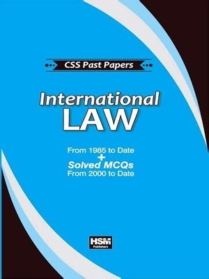 International Law Past Papers Solved Mcqs Css Books Point
