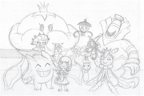 Pokemon Shoko And Her Spooky Friends By Toonholt On Deviantart