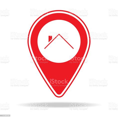 屋面承包商地圖別針圖示移動概念和 Web 應用程式的警告導航引腳圖示的元素詳細的屋面承包商地圖別針圖示可用於網路和移動向量圖形及更多不動產圖片