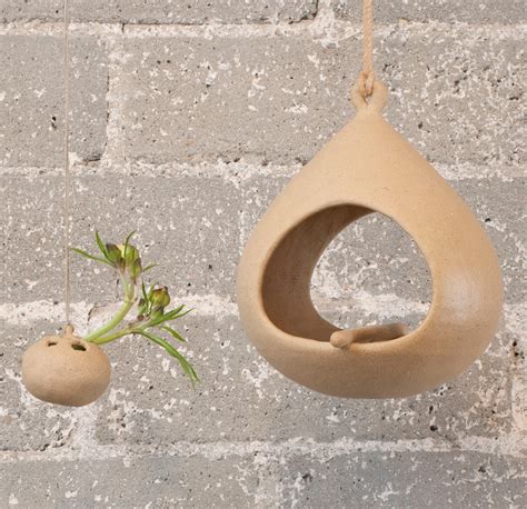 Handmade Ceramic Bird Feeder Home And Garden Los Angeles Stone