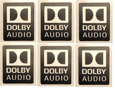 X5 Dolby Audio Surround Sound Logo Sticker Decals Sound Card Fi 51 71