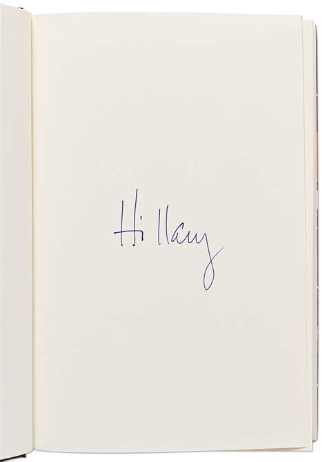 Lot Detail Hillary Clinton Signed First Edition Of Her Memoir As