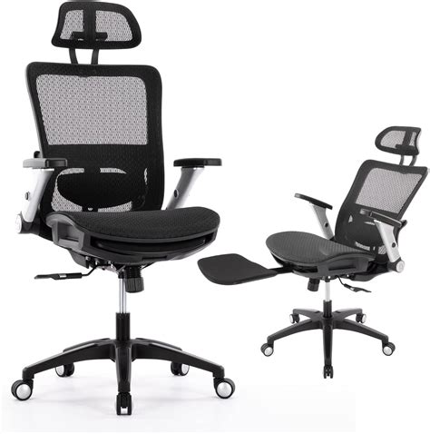 Colamy Ergonomic Mesh Office Chair With Footrest High Back Computer