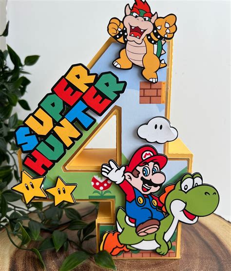 Super Mario 3d Letters Mario Bros 3d Number Super Mario Etsy Canada