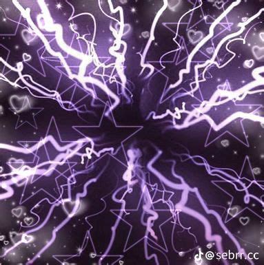 Abstract Purple Background With Hearts And Stars Aesthetic Gfx