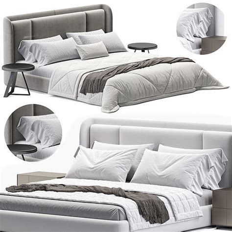 3d Model Bed Dolly By Milansofa Vr Ar Low Poly Cgtrader