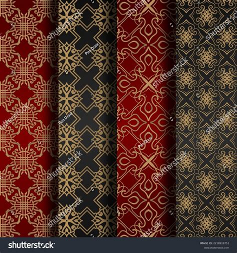 Decorative Pattern Design Vector Set Stock Vector Royalty Free