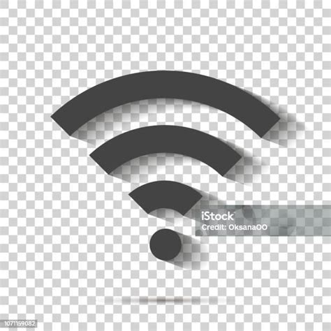 투명 한 배경에서 Wifi 벡터 아이콘입니다 Wi Fi 로고 그림입니다 레이어 그룹화 쉽게 편집 그림에 대 한 당신의 디자인에