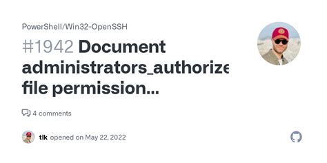 document administrators authorized keys file permission requirements