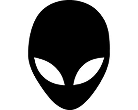 Alien Head Svg Silhouette Cutting File Clipart Svg Dxf Png Etsy