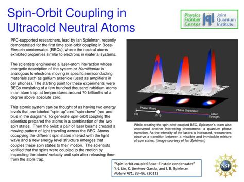 Ppt Spin Orbit Coupling In Ultracold Neutral Atoms Powerpoint Presentation Id
