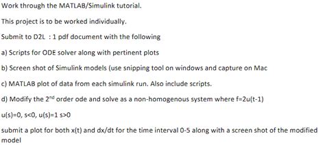 Solved Work Through The MATLAB Simulink Tutorial This Chegg
