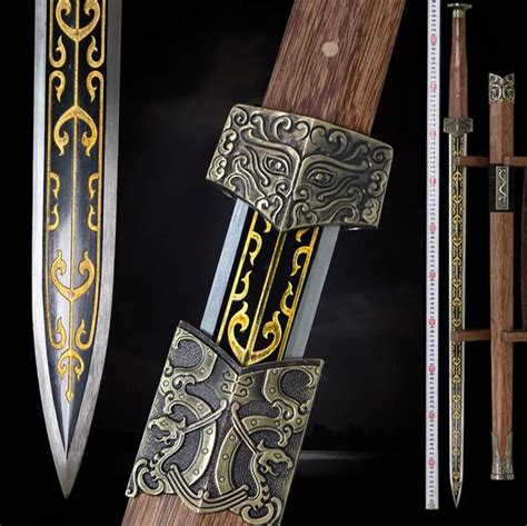 High Quality Chinese Han Jian Sharp Sword High Manganese Steel Blade