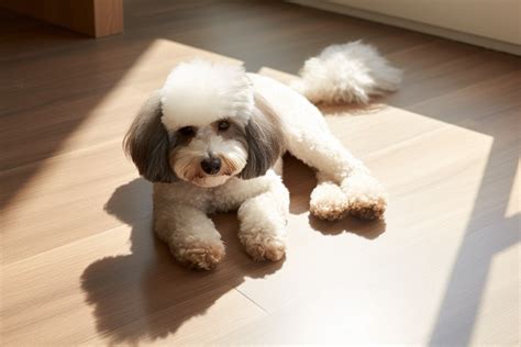 숲 속에 앉아 있는 귀여운 푸들 강아지 칵테일 사진 배경 일러스트 및 사진 무료 다운로드 Pngtree