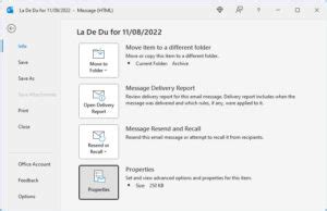 How To View The Full Email Header In Outlook For Windows La De Du