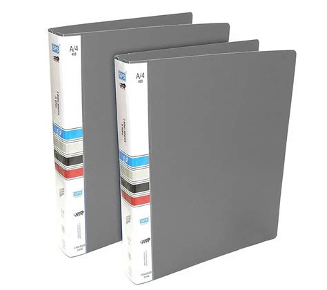 Plastic Rectangle 2D Ring Binder A4 Box File Grey At 40 Piece In Mumbai