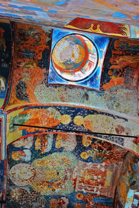 Old Religious Painting Church Of Saint Nicolas In Yaroslavl Ru Stock