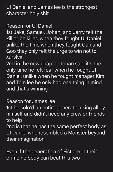 True Because If Gun And Goo Fought Ui Daniel Ui Daniel Will Win Due To