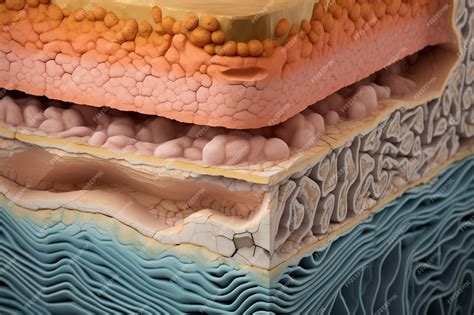 Premium Photo Crosssection Of The Skin Abstract This Image Shows The