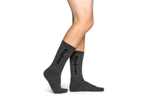 Woolpower Logo Socks Classic 400 Grey Gearpoint