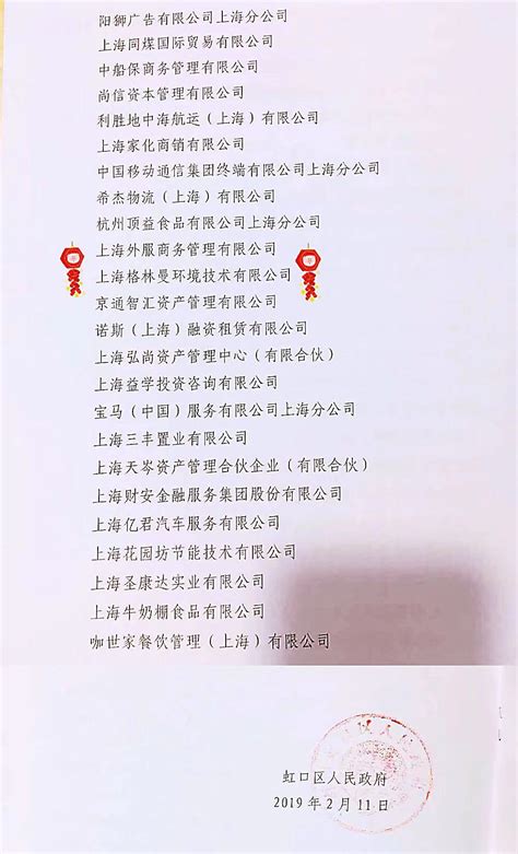 2019开年之际上海格林曼环境技术有限公司喜获重点企业贡献奖 上海格林曼环境技术有限公司