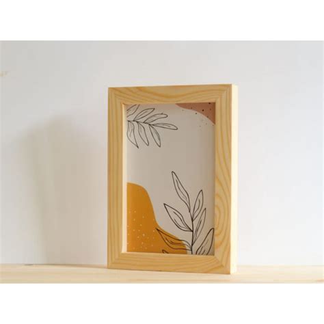 Jual Pigura Frame Foto Bingkai Kayu 6R 15x20cm Minimalis Shopee Indonesia