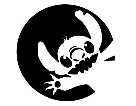 Stitch Pumpkin Carving Stencil Printable Free Free Printable