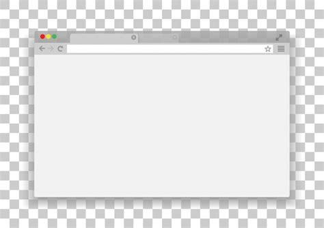 web browser template empty web page template design realistic
