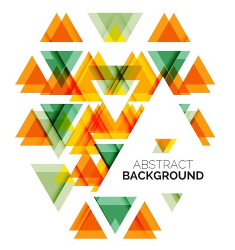 Premium Vector Triangle Geometric Concept
