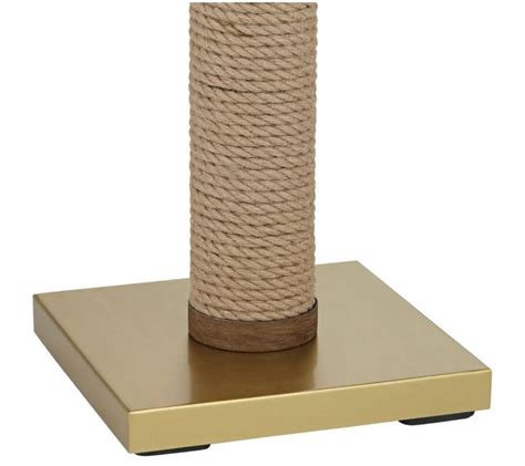Steinhafels Furniture Rope Column Floor Lamp 64h Tan 16w X 64h X